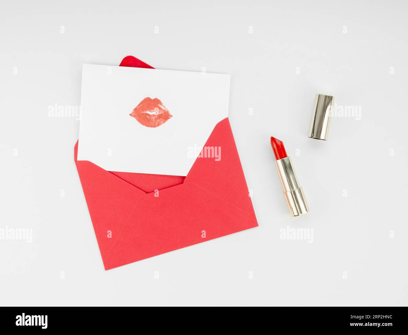 Lipstick kiss mark hi-res stock photography and images - Alamy