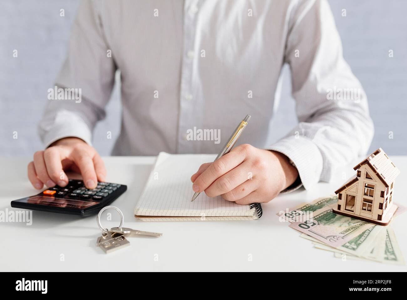 Crop person writing counting Stock Photo - Alamy