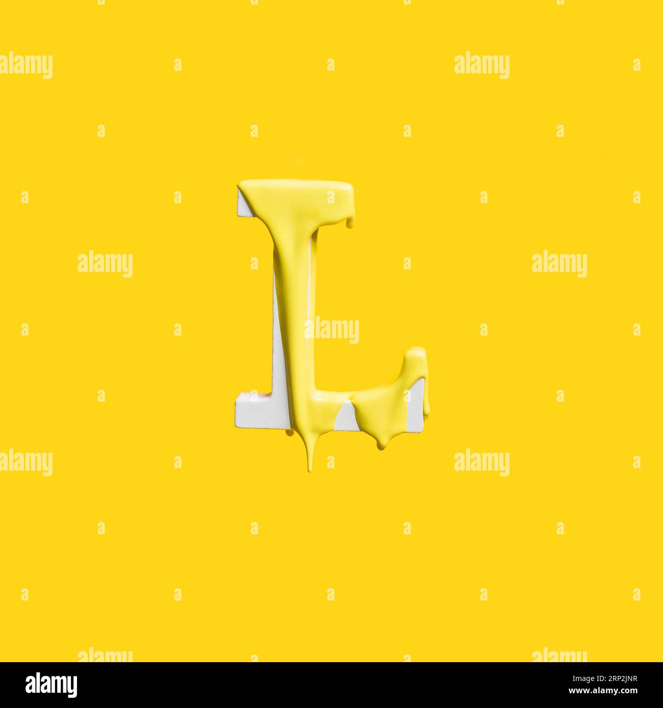 Dripping paint letter l Stock Photo - Alamy