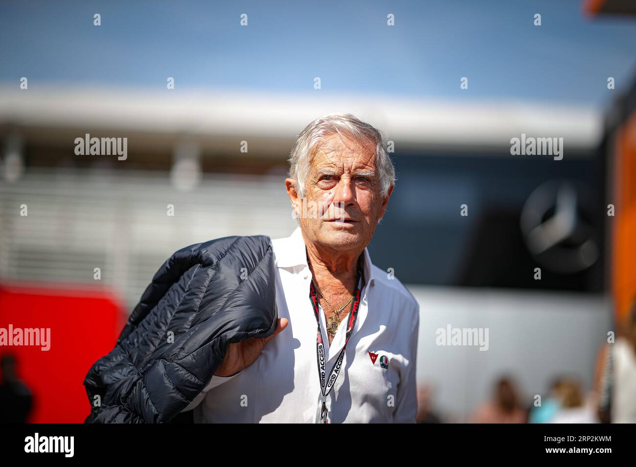 Giacomo Agostini FIM 15 times world champion during the Italian GP ...