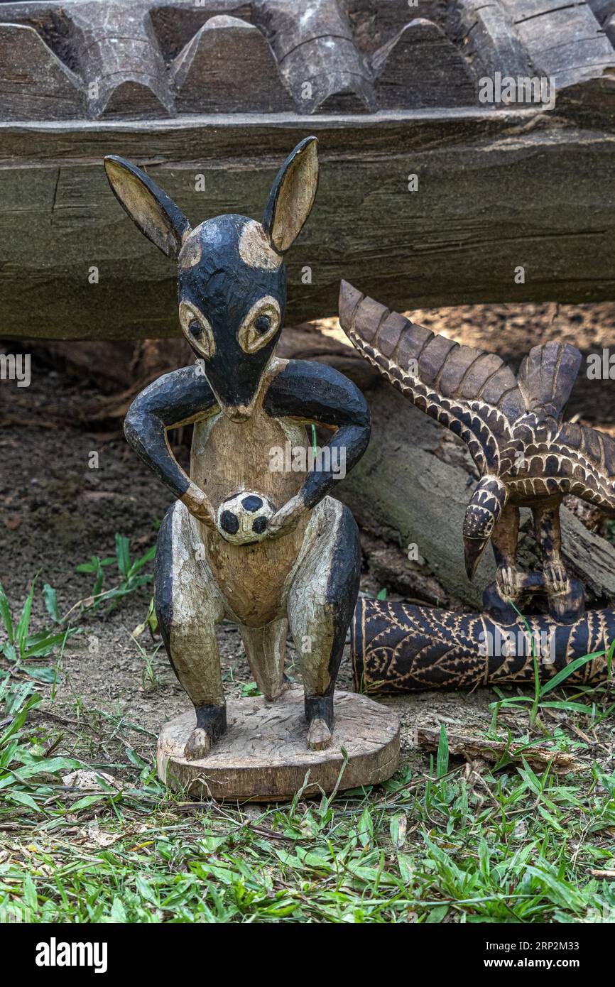 Children's toy, Wooden goose, Wewak, Papua New Guinea Stock Photo - Alamy