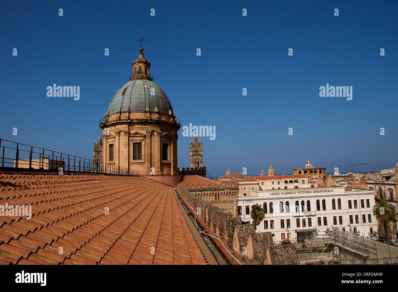 Palermo cathedral roof dome hi-res stock photography and images - Alamy