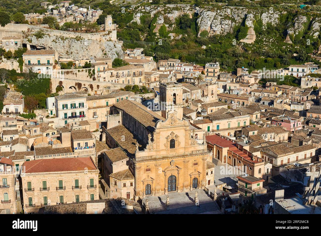 Duomo di San Pietro Apostolo, church San Pietro, old town, from above ...