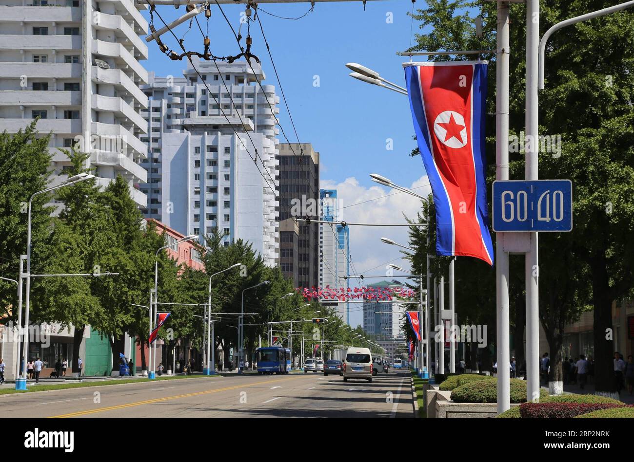 (180908) -- PYONGYANG, Sept. 8, 2018 -- Photo taken on Sept. 8, 2018 ...