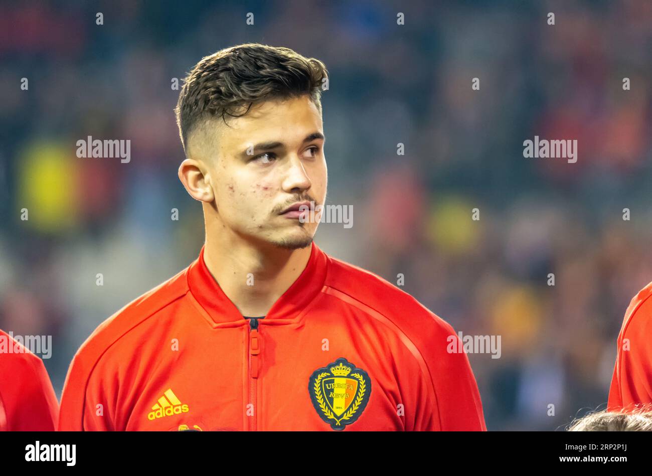 Brussels, Belgium - March 21, 2019. Belgium national football team ...
