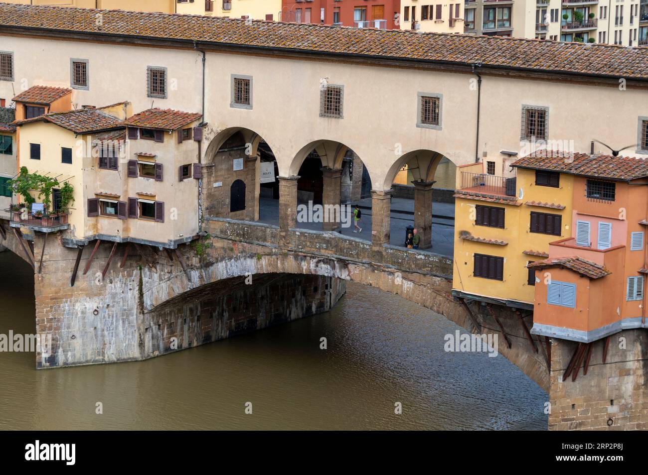 The oldest surviving medieval bridge (Ponte Vecchio) with its Roman ...