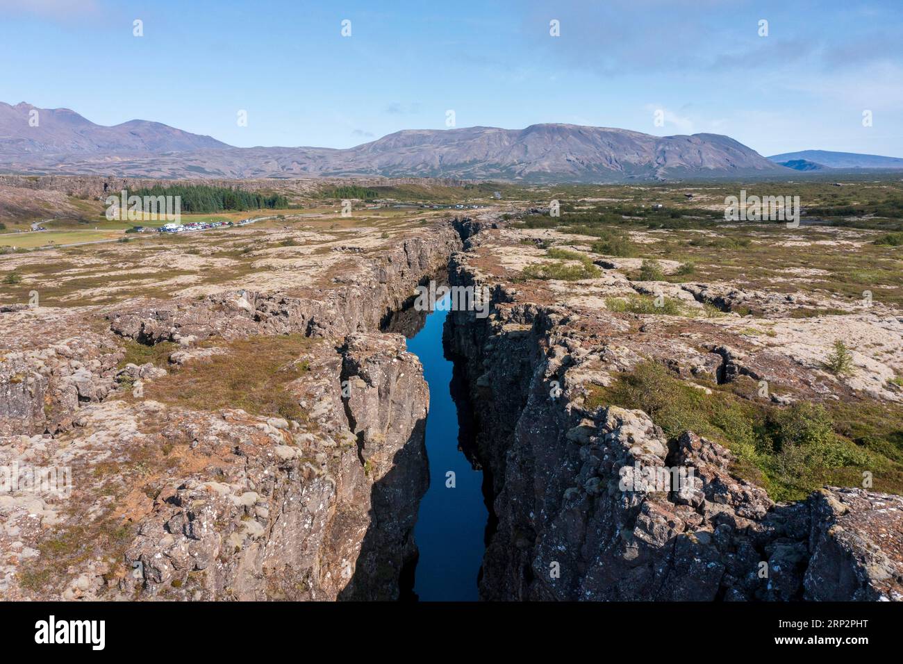 Rift valley, canyon caused by the North American and Eurasian ...