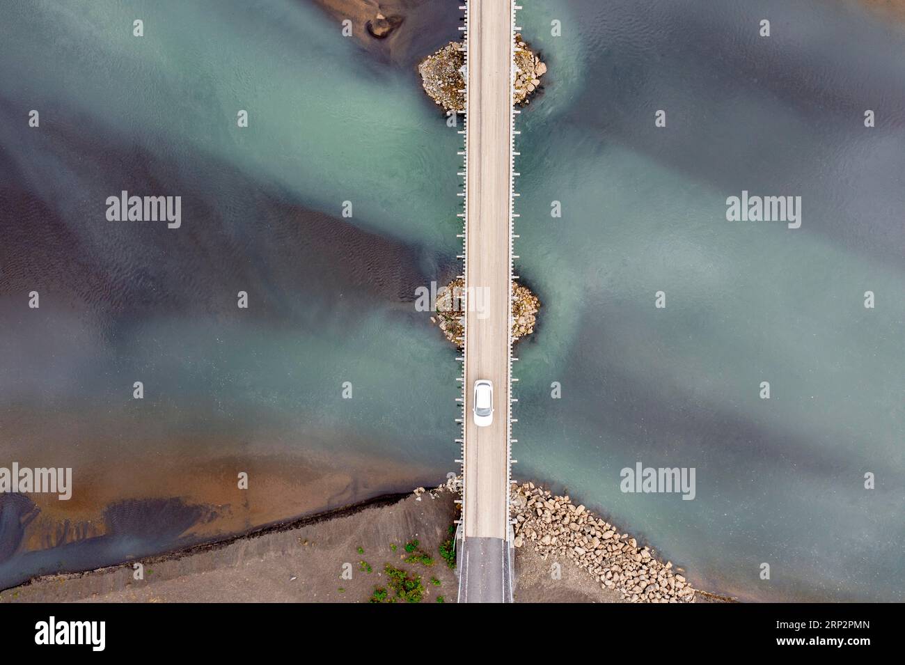 Aerial bridge iceland hi-res stock photography and images - Alamy
