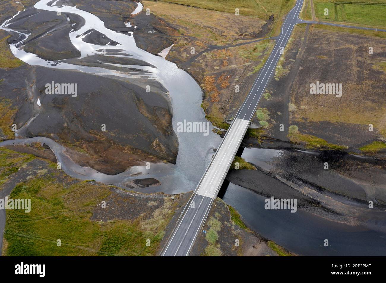 Aerial bridge iceland hi-res stock photography and images - Alamy
