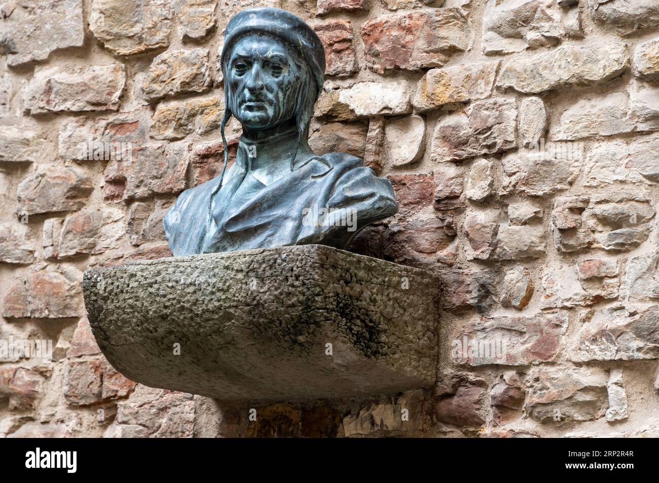 A small bust on the wall is of Florence-born Dante Alighieri, a poet ...