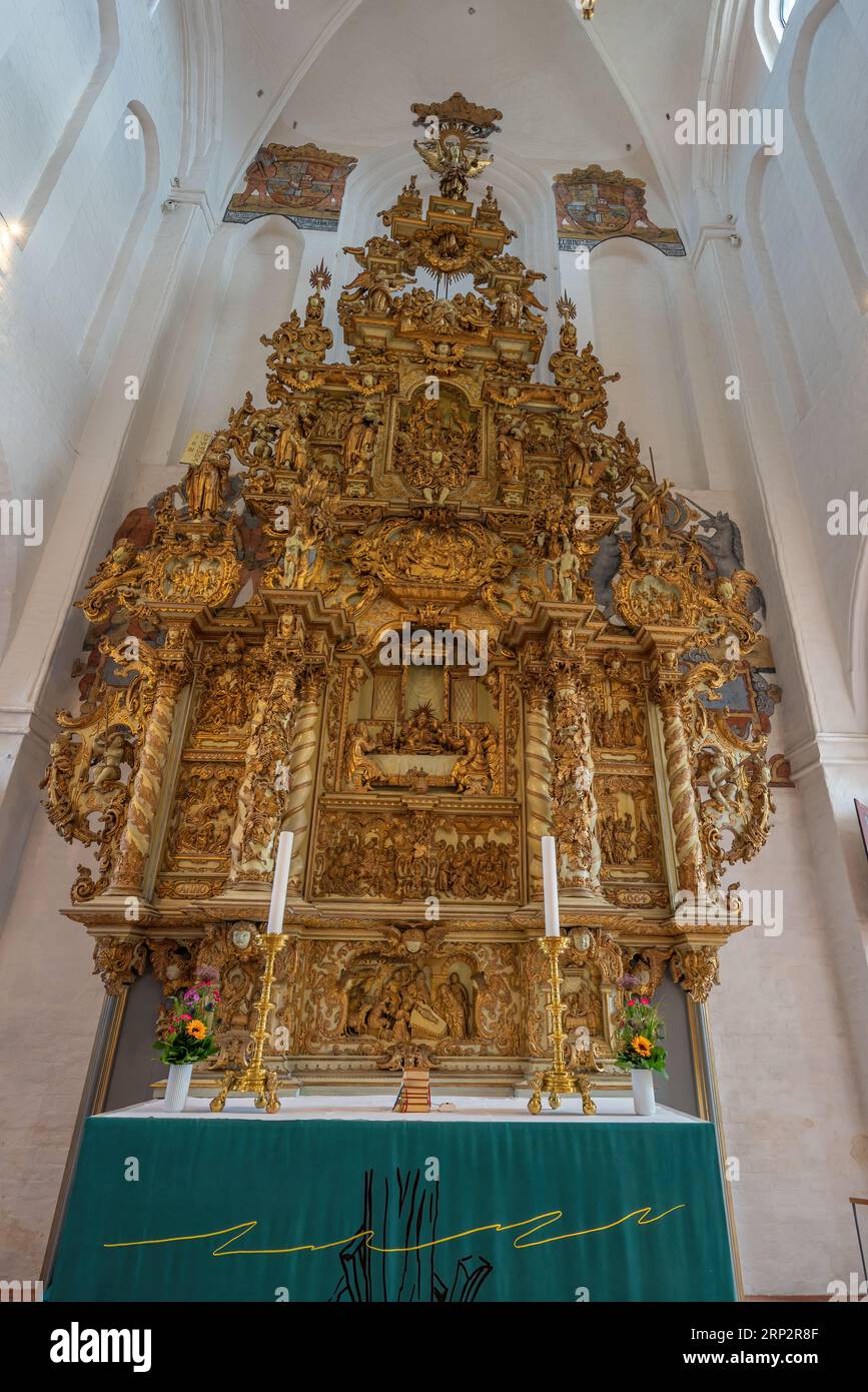 Altar of St. Olafs Church - Helsingor, Denmark Stock Photo - Alamy