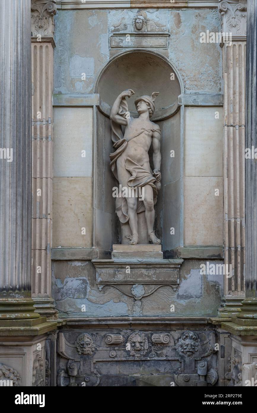 Mercury Statue at Kronborg Castle - Helsingor, Denmark Stock Photo - Alamy
