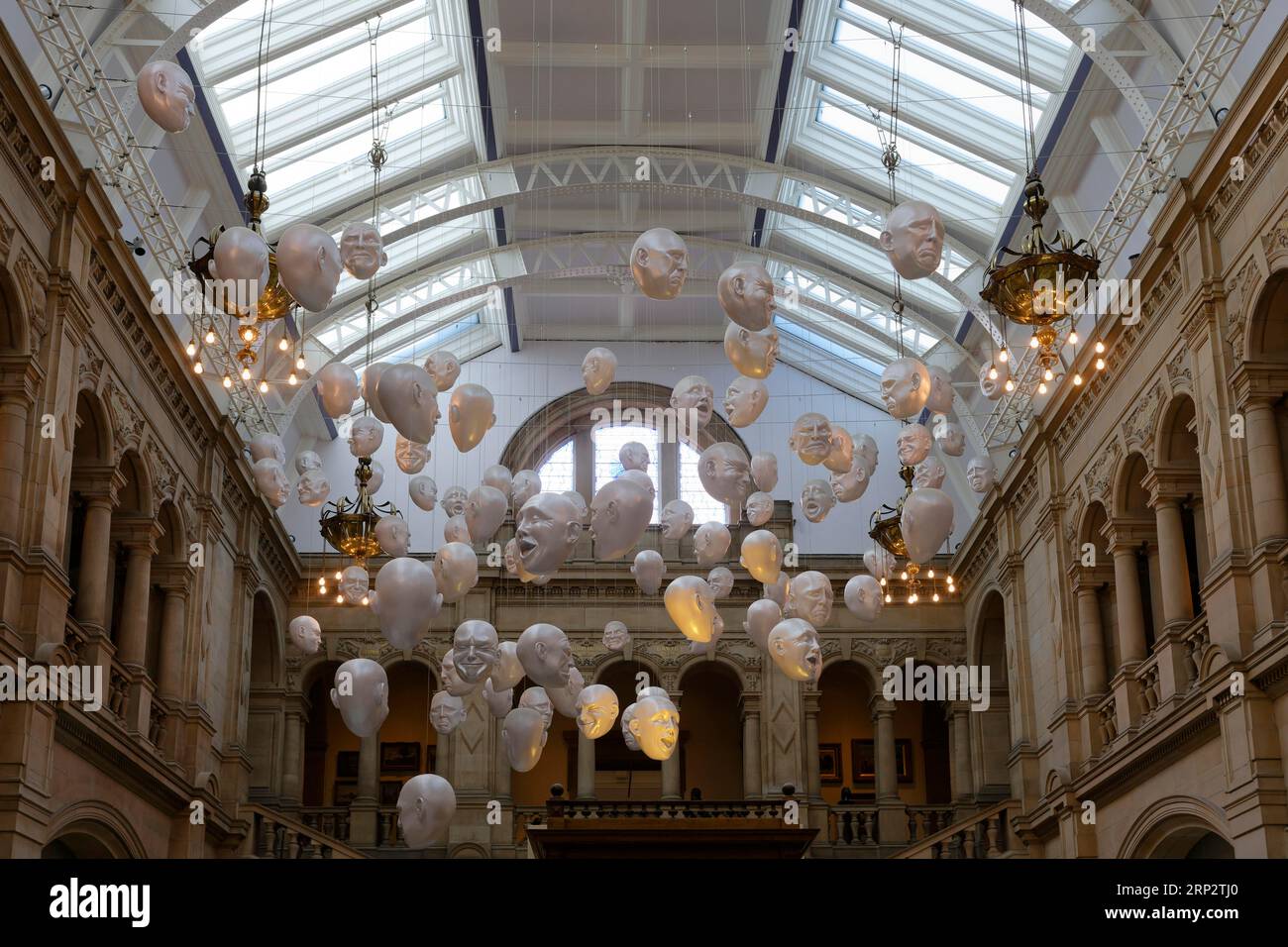 Interior view, Floating Heads (Sophie Cave), Kelvingrove Art Gallery ...