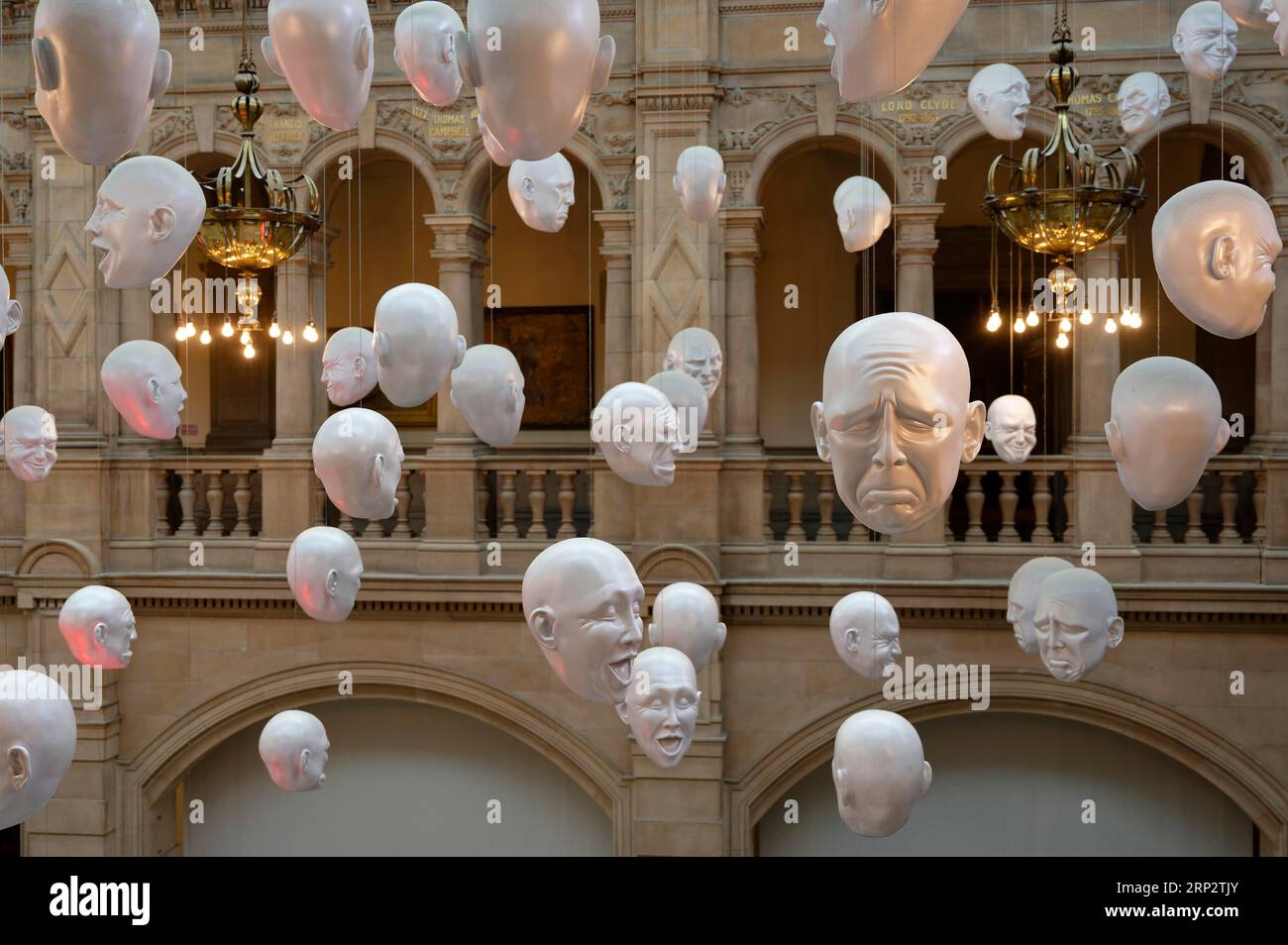 Interior view, Floating Heads (Sophie Cave), Kelvingrove Art Gallery ...