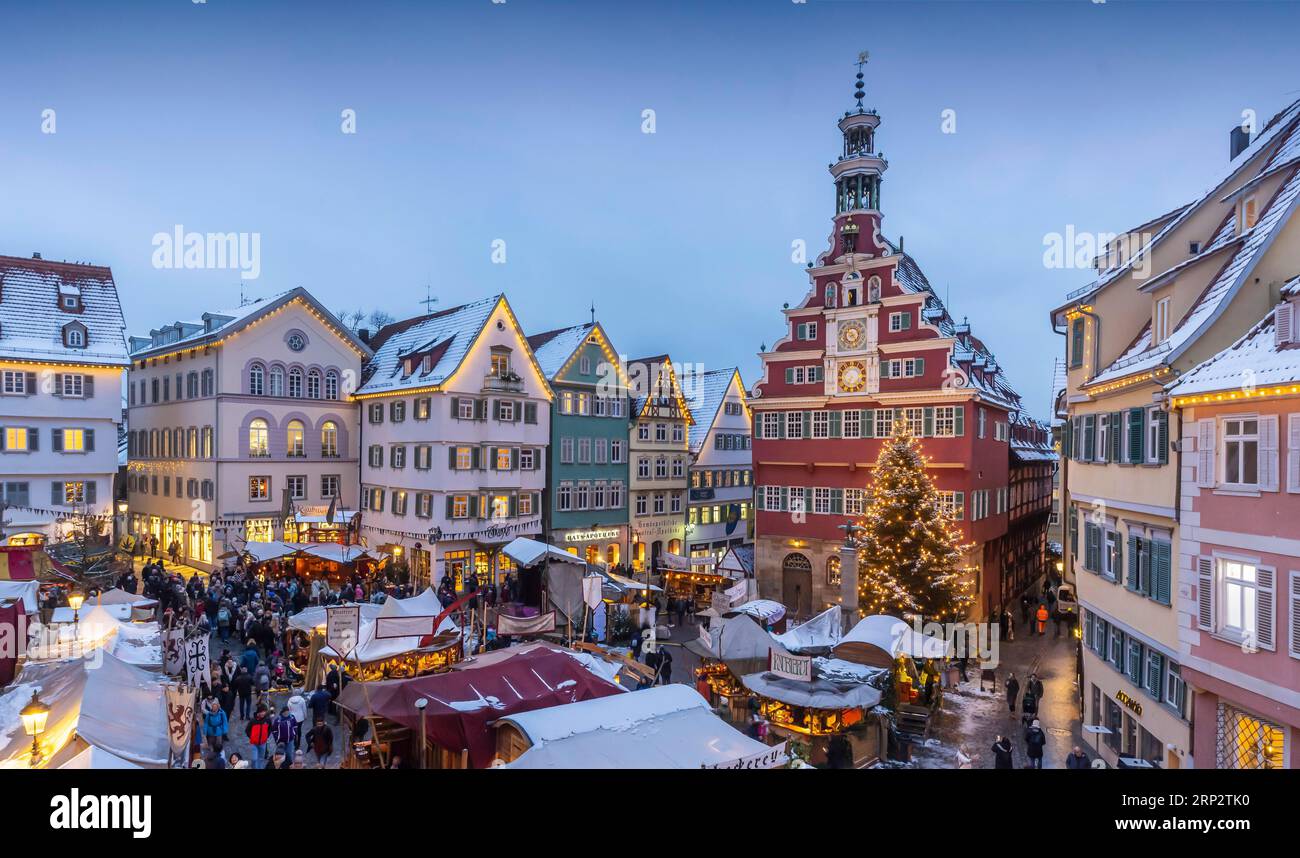 Medieval Christmas market in Esslingen near Stuttgart, one of the most ...