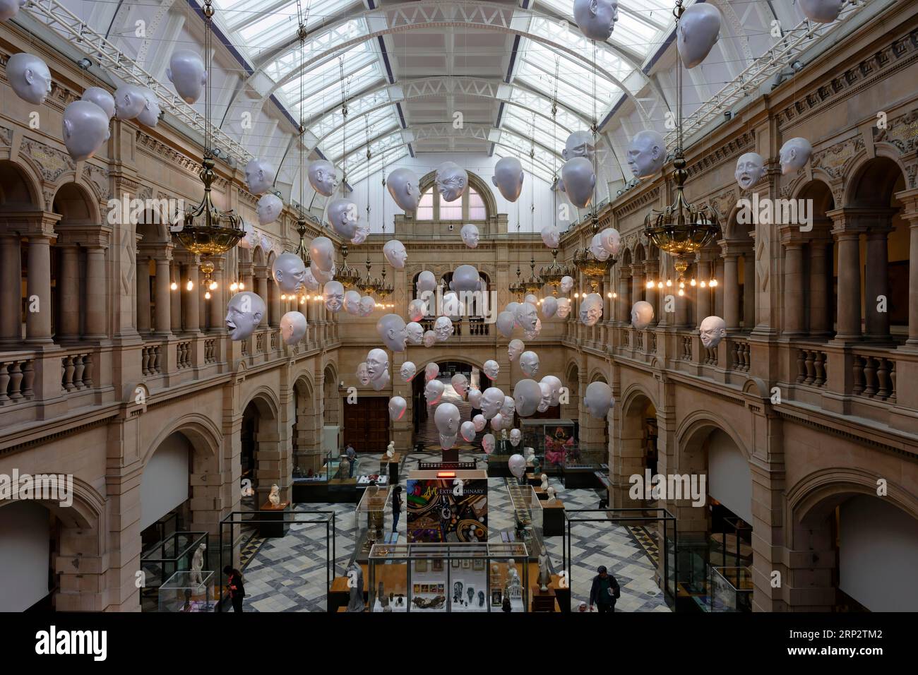 Interior view, Floating Heads (Sophie Cave), Kelvingrove Art Gallery ...