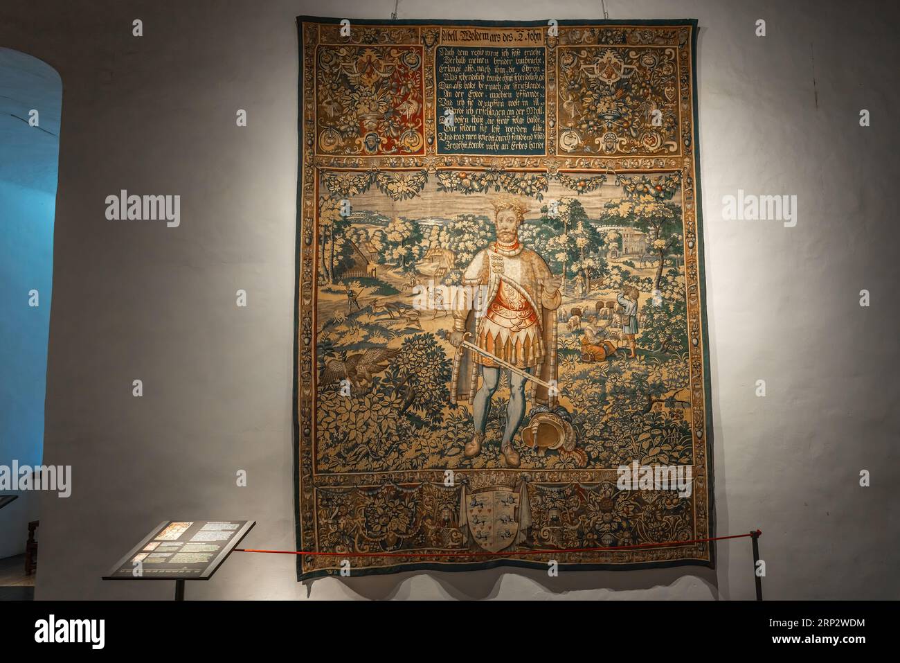 Tapestry depicting Abel at Little Hall of Kronborg Castle - Helsingor ...