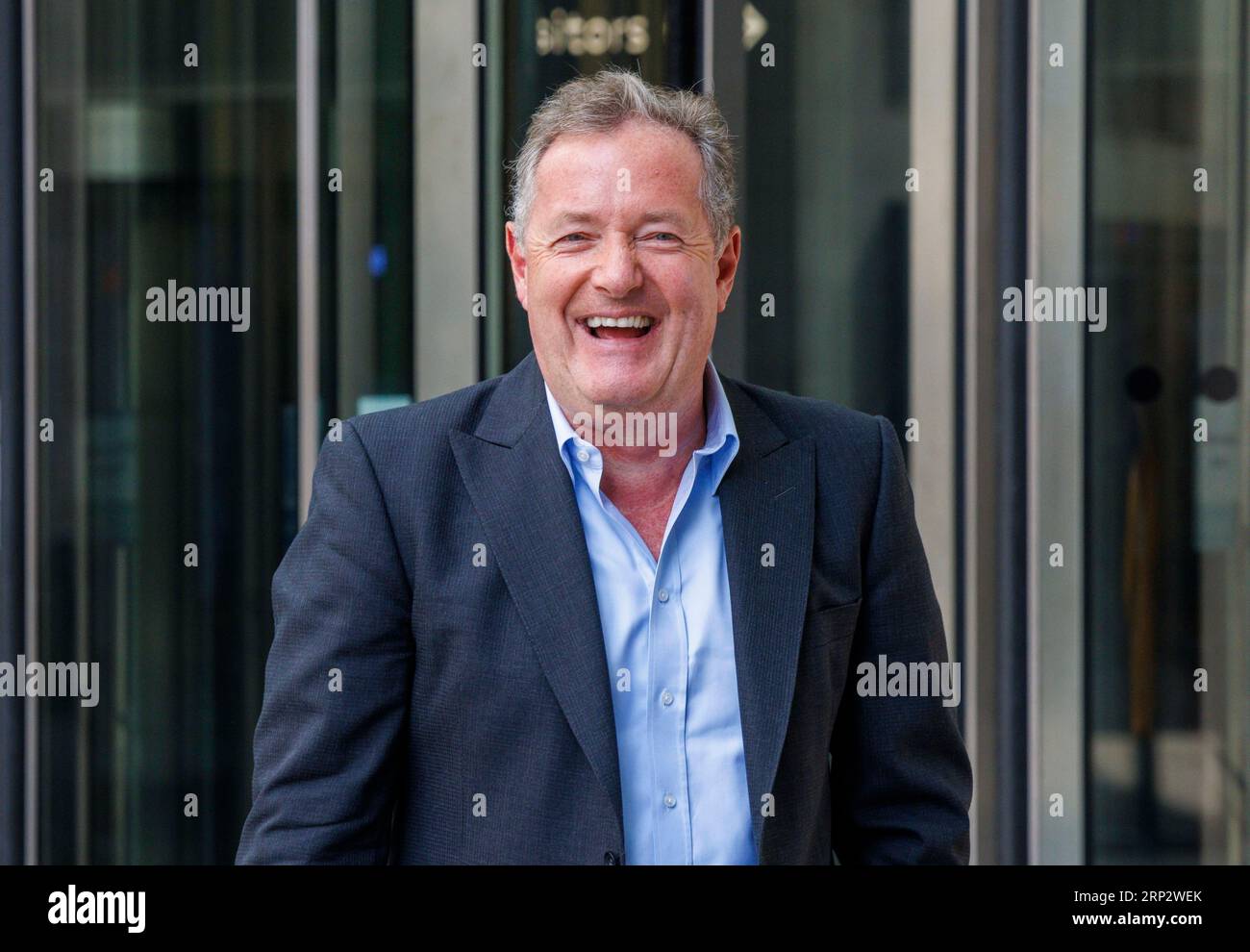 London, UK. 3rd Sep, 2023. Piers Morgan, leaves the BBC studios after ...