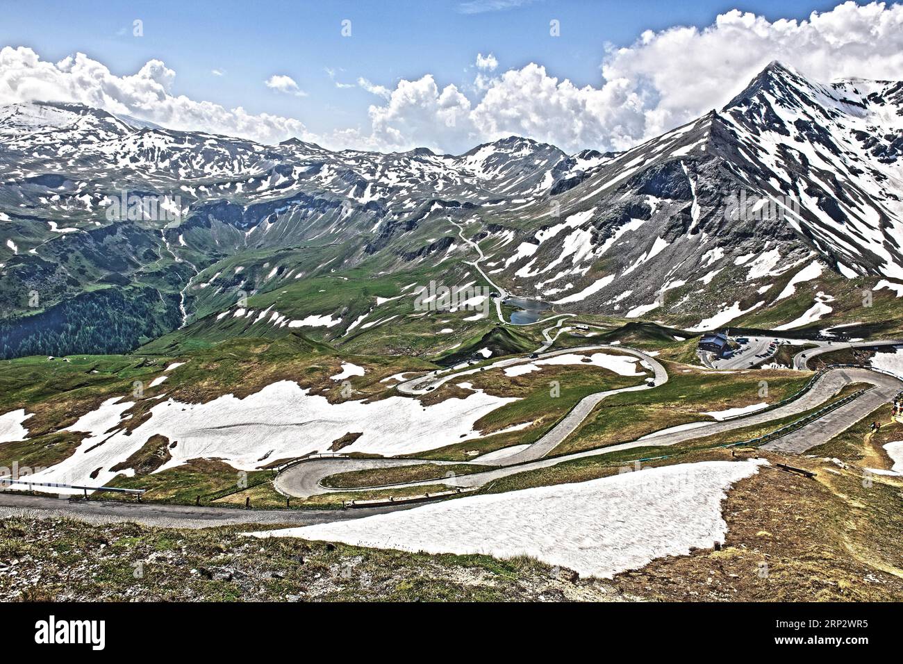Photo with reduced dynamic saturation HDR of mountain pass alpine ... Photo with reduced dynamic saturation HDR of mountain pass alpine ...