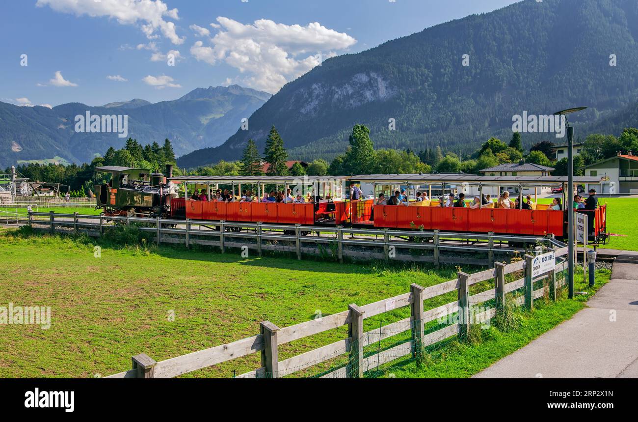 Historic steam rack railway, Achenseebahn, Maurach, Achensee, Tyrol ...
