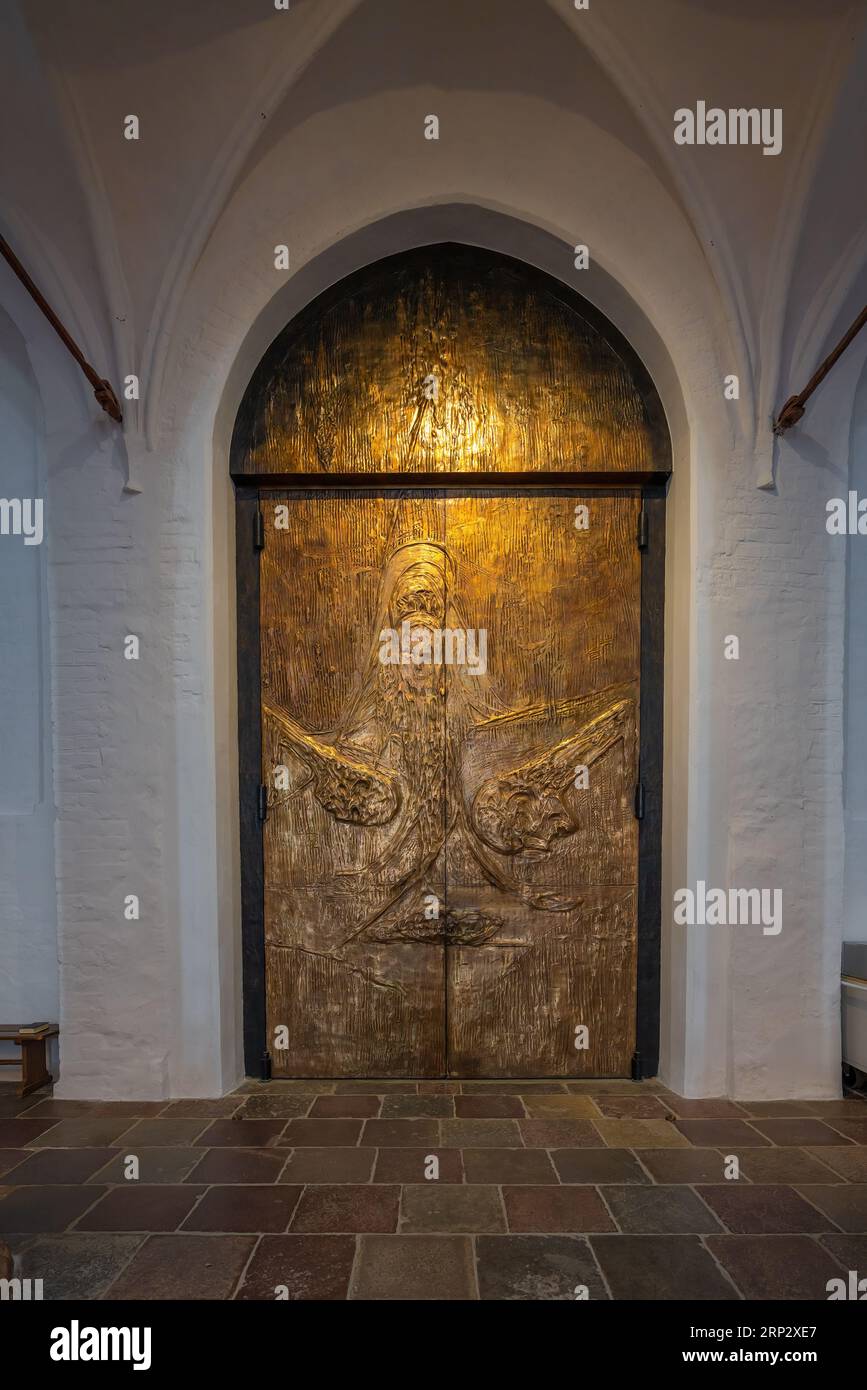 Kings Door at Roskilde Cathedral Interior - Roskilde, Denmark Stock ...