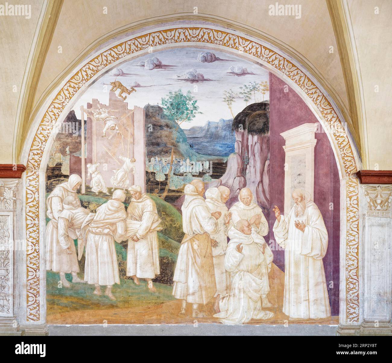 Benedict brings a dead monk back to life, Come Benedetto resuscita lo ...