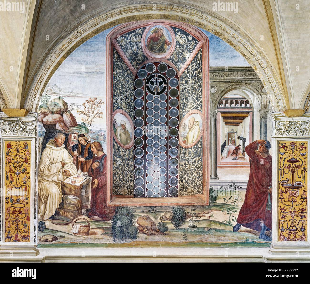 Benedict receives, on God's inspiration, a meal from a priest at Easter ...