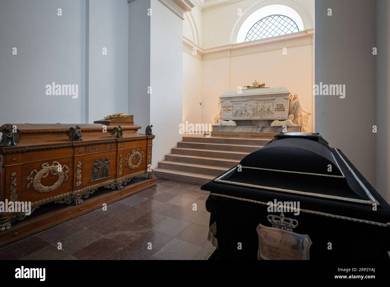 Christian VI, Frederik VII and Louise of Hessen Sarcophagi - Frederik V ...