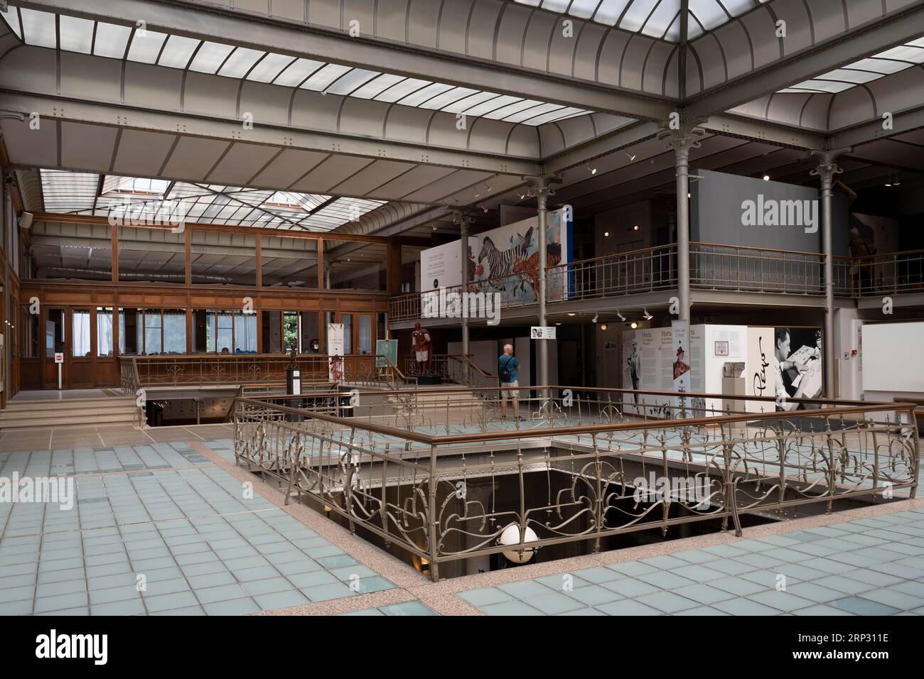 Interior view, Comic Strip Museum, Brussels, Belgium Stock Photo - Alamy