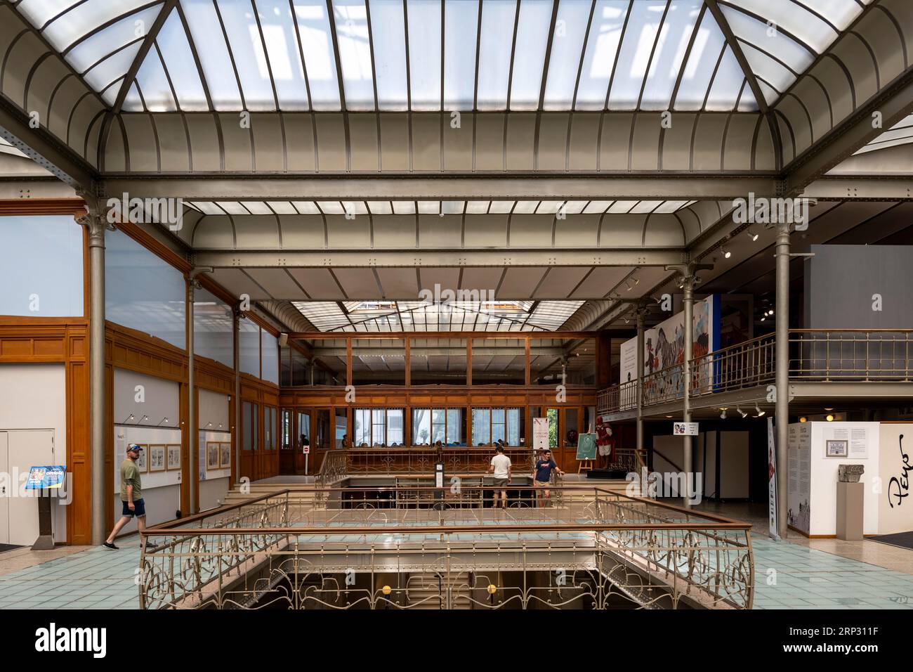 Interior view, Comic Strip Museum, Brussels, Belgium Stock Photo - Alamy