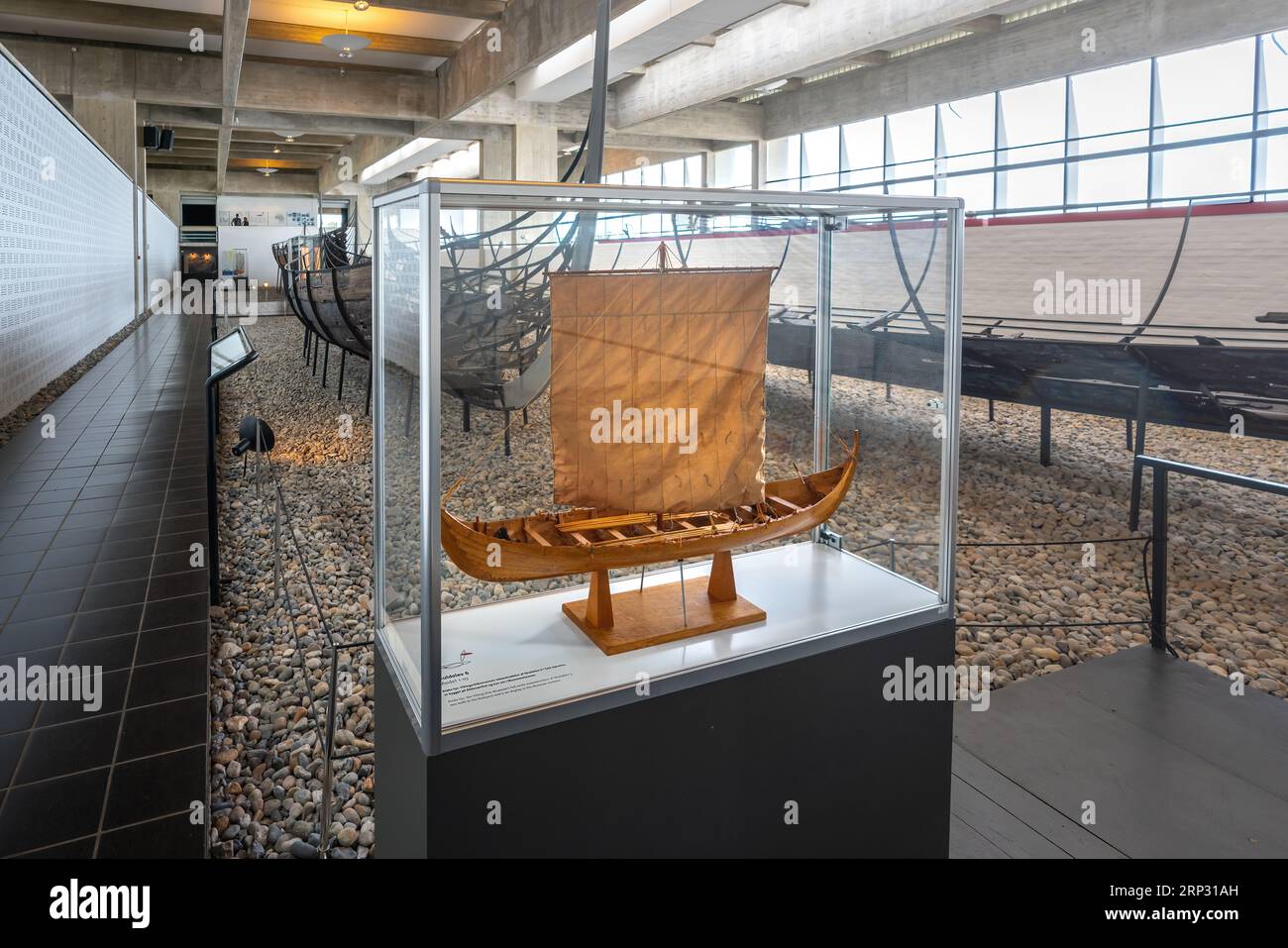 Model of Skuldelev 6 Ship at Viking Ship Museum Interior - Roskilde ...