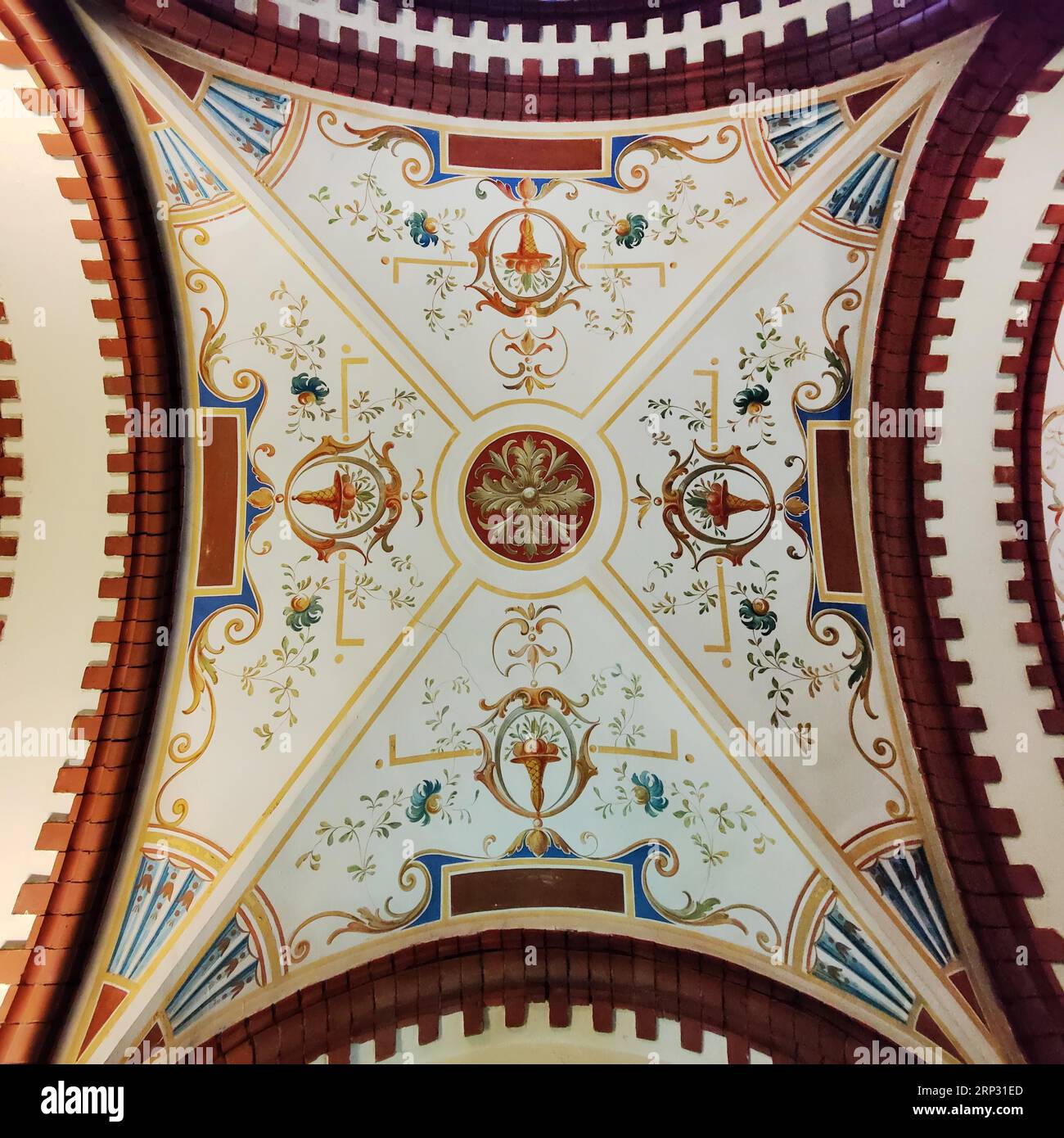 Vault paintings by Robert Heinrich Nachbauer in Leer Town Hall, East ...