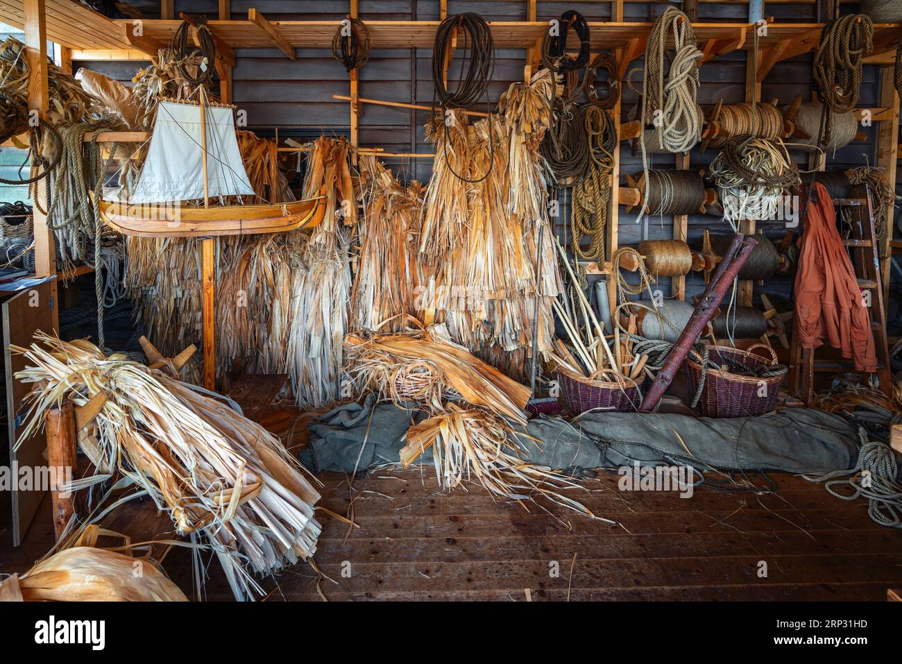 Ropes - Making a Viking Ship at Viking Ship Museum - Roskilde, Denmark ...