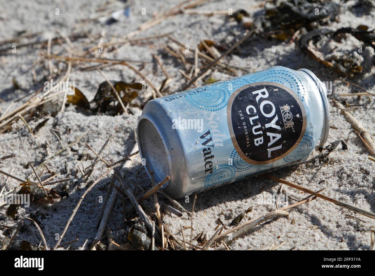 Marine litter washed up on the beach, human impact on the marine ...