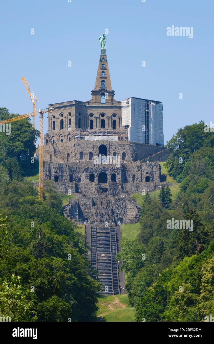 Hercules Building above the Cascades, Bergpark Wilhelmshoehe, UNESCO ...