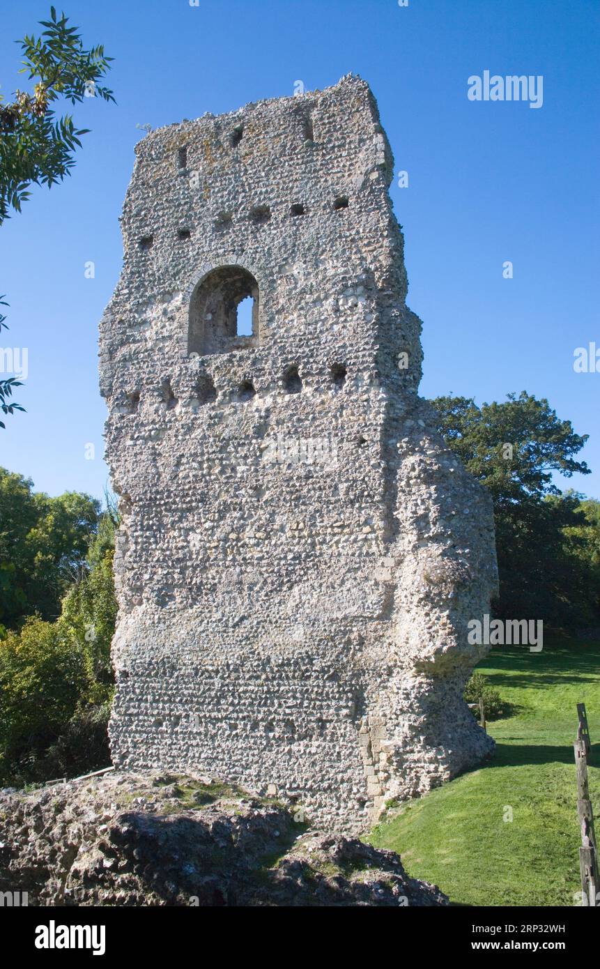 the ruins of bramber castle in west sussex Stock Photo - Alamy