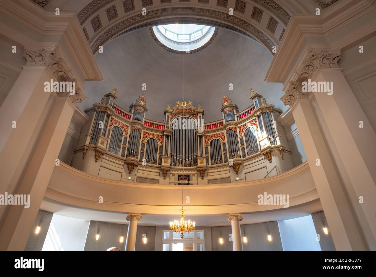 Pipe Organ at Helsinki Cathedral Interior - Helsinki, Finland Stock ...