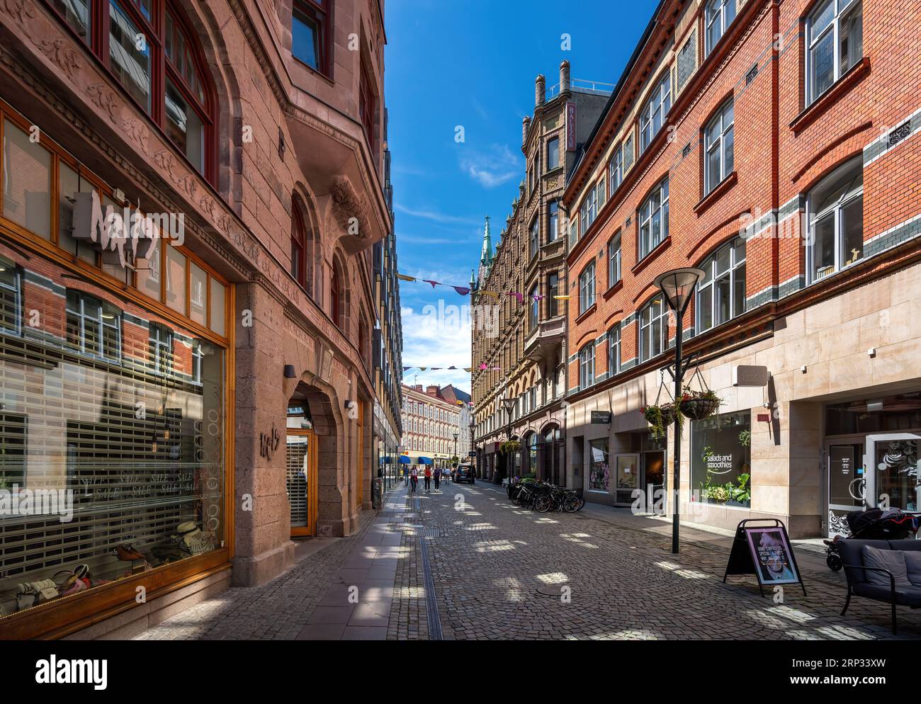 Street in Downtown Malmo - Malmo, Sweden Stock Photo - Alamy