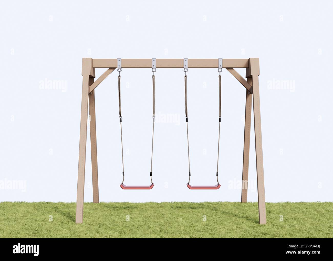 swing, wooden swing, white background, template, mockup design, white ...