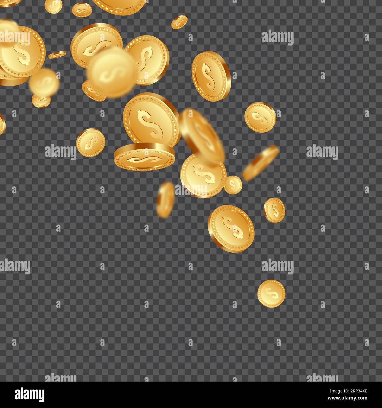 Falling pound coins Stock Vector Images - Alamy