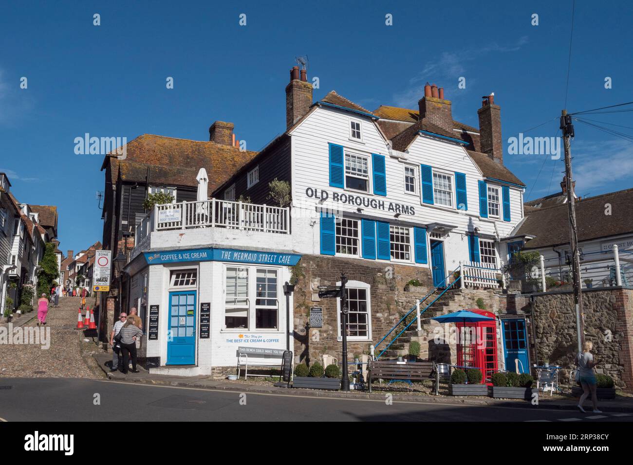 The Old Borough Arms at the bottom of Mermaid Street in Rye, East ...