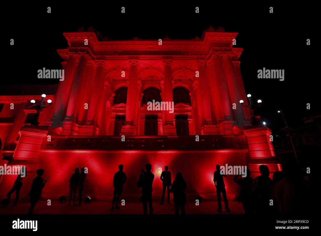 (180926) -- KATHMANDU, Sept. 26, 2018 -- Kathmandu Durbar Square turns ...