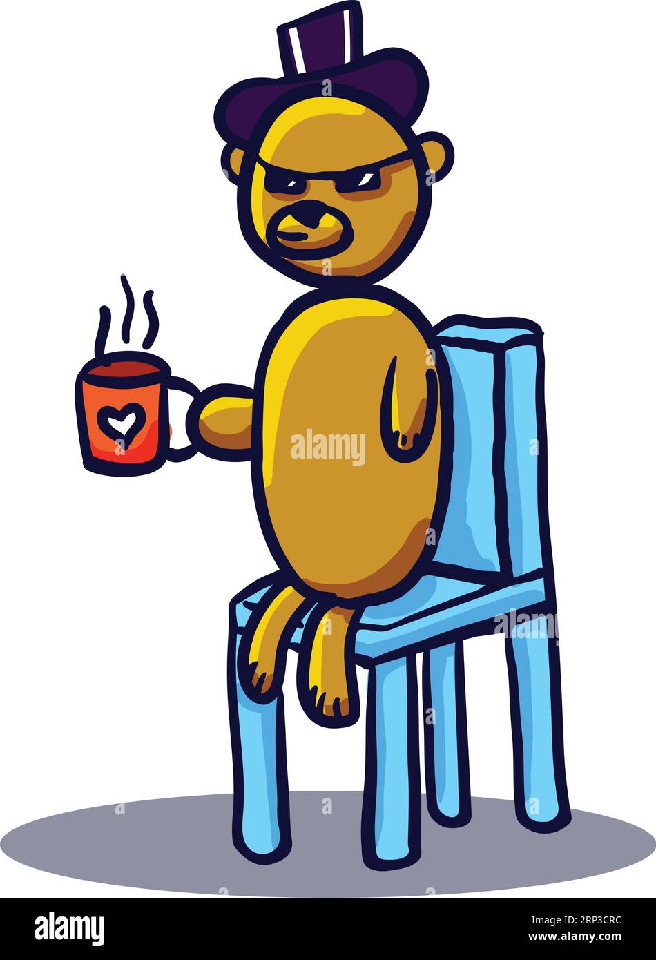 Cup hat scarf Stock Vector Images - Alamy