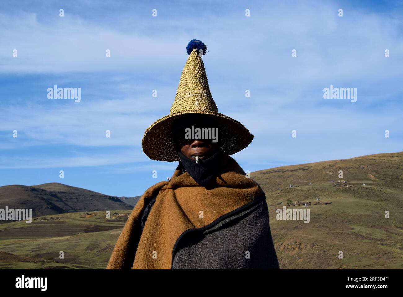 Portrait of a Sotho shepherd Stock Photo - Alamy