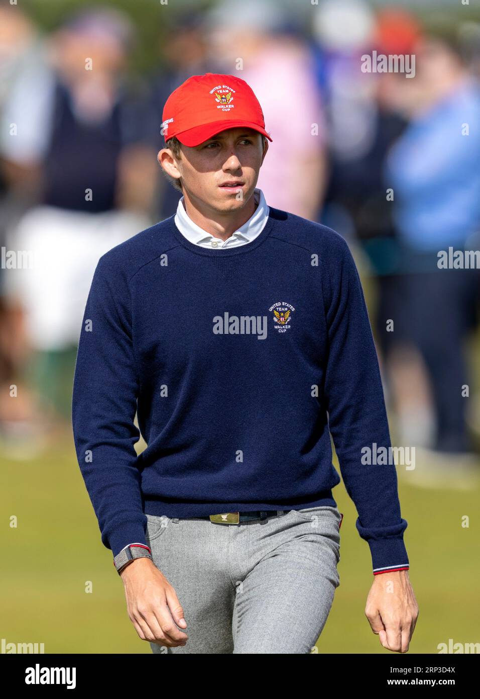 Gordon Sargent of the USA during day two of the 2023 Walker Cup at St ...