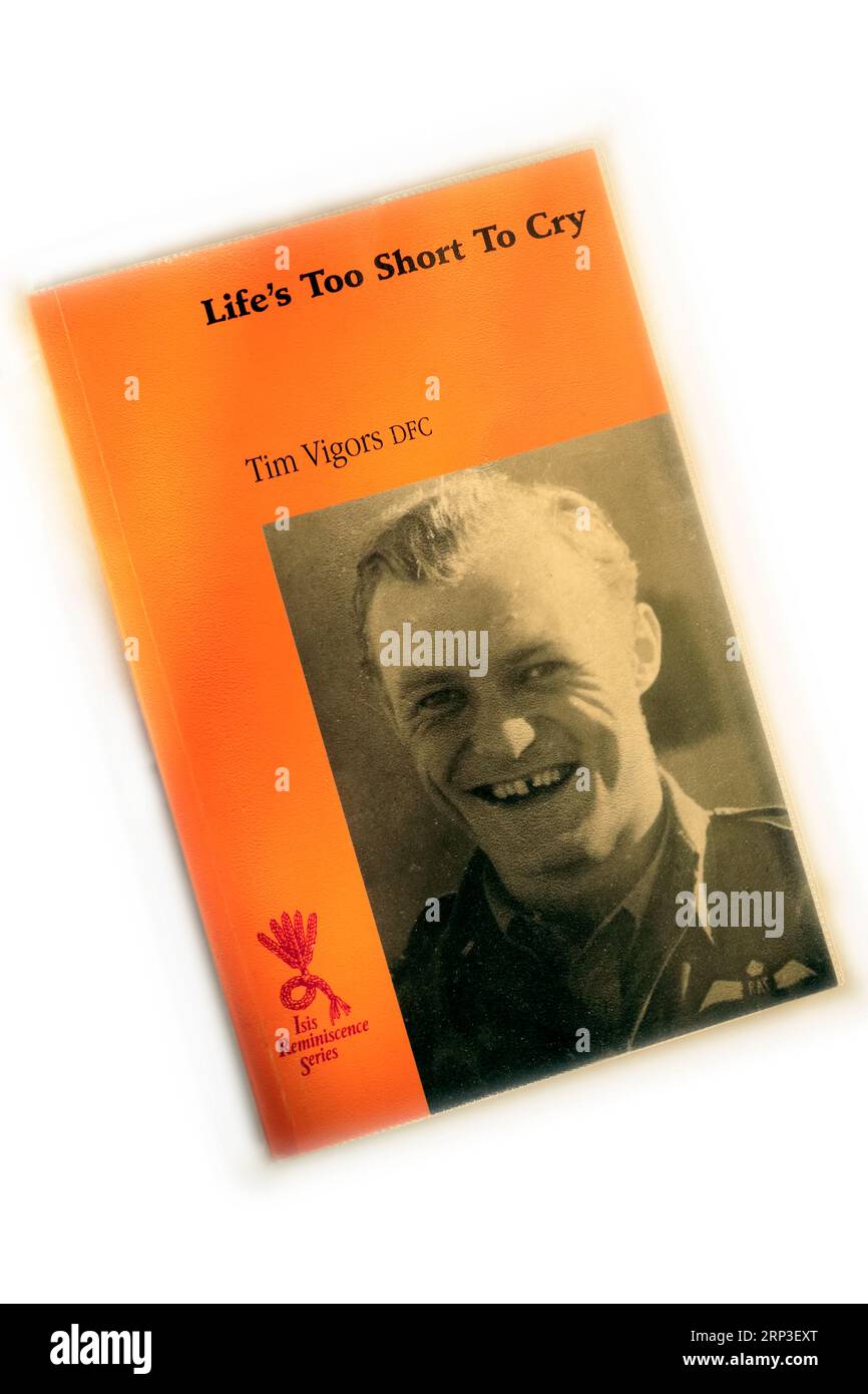 Life's Too Short To Cry - by Tim Vigors DFC. Book cover studio set up ...