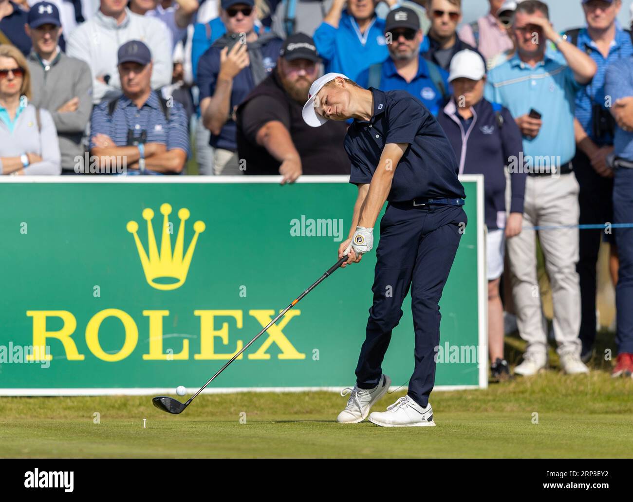 Connor Graham during day two of the 2023 Walker Cup at St Andrews ...