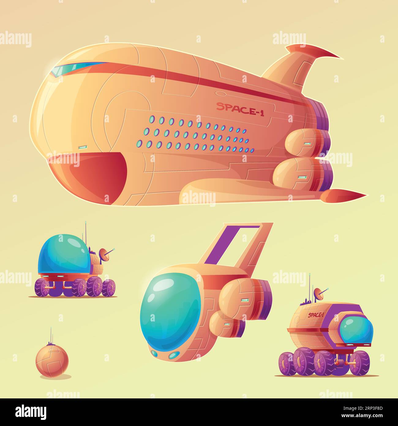 Mars Colony Project Cartoons