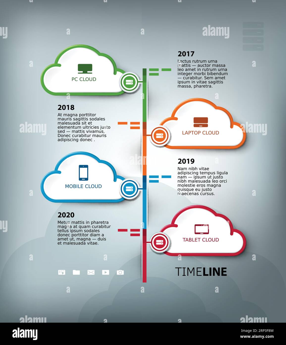 Cloud Computing Workflow Infographic Stock Vector Images Alamy