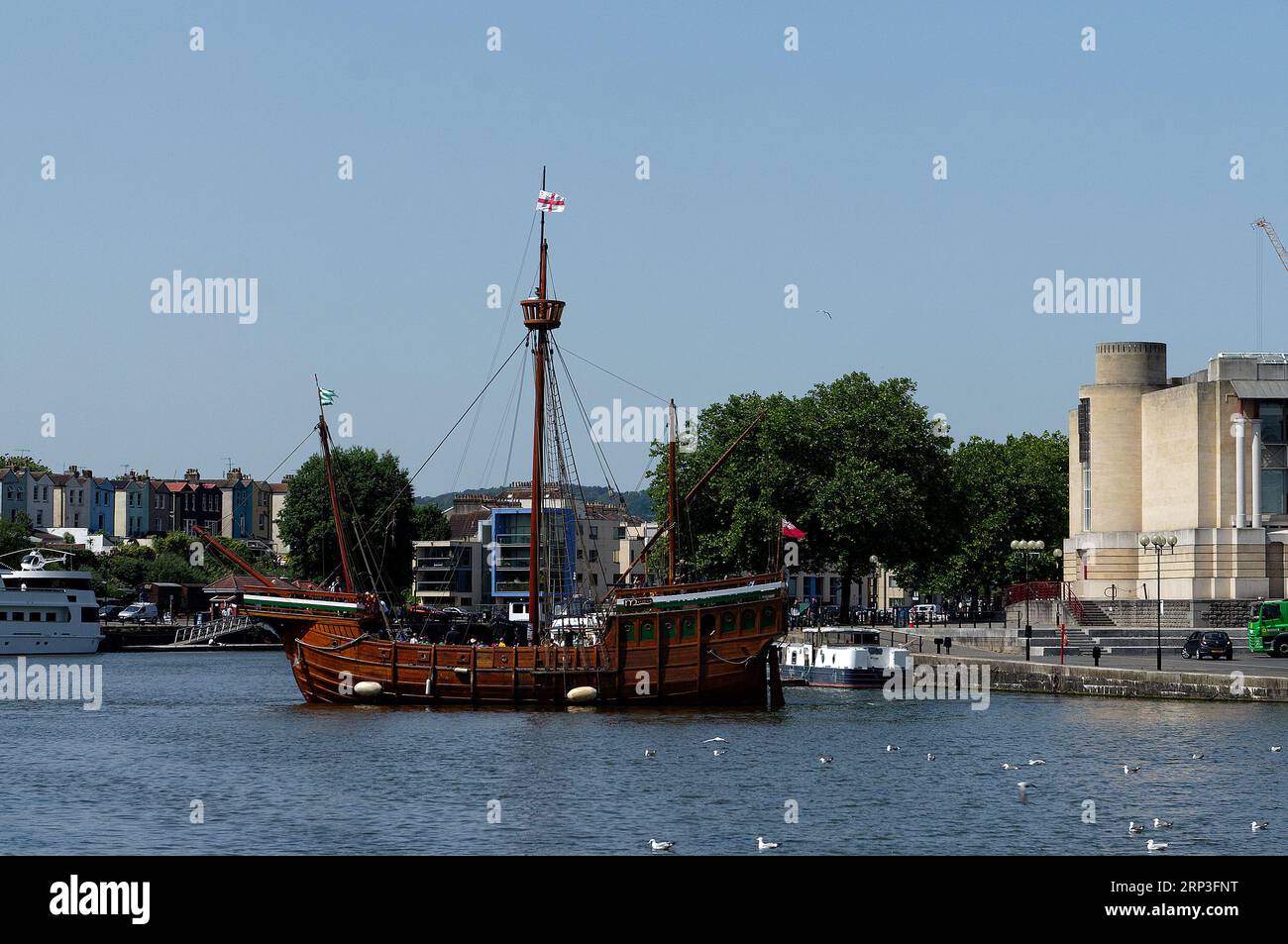 The Mathew sail boat, replica of John Cabot's wooden ship which crossed ...